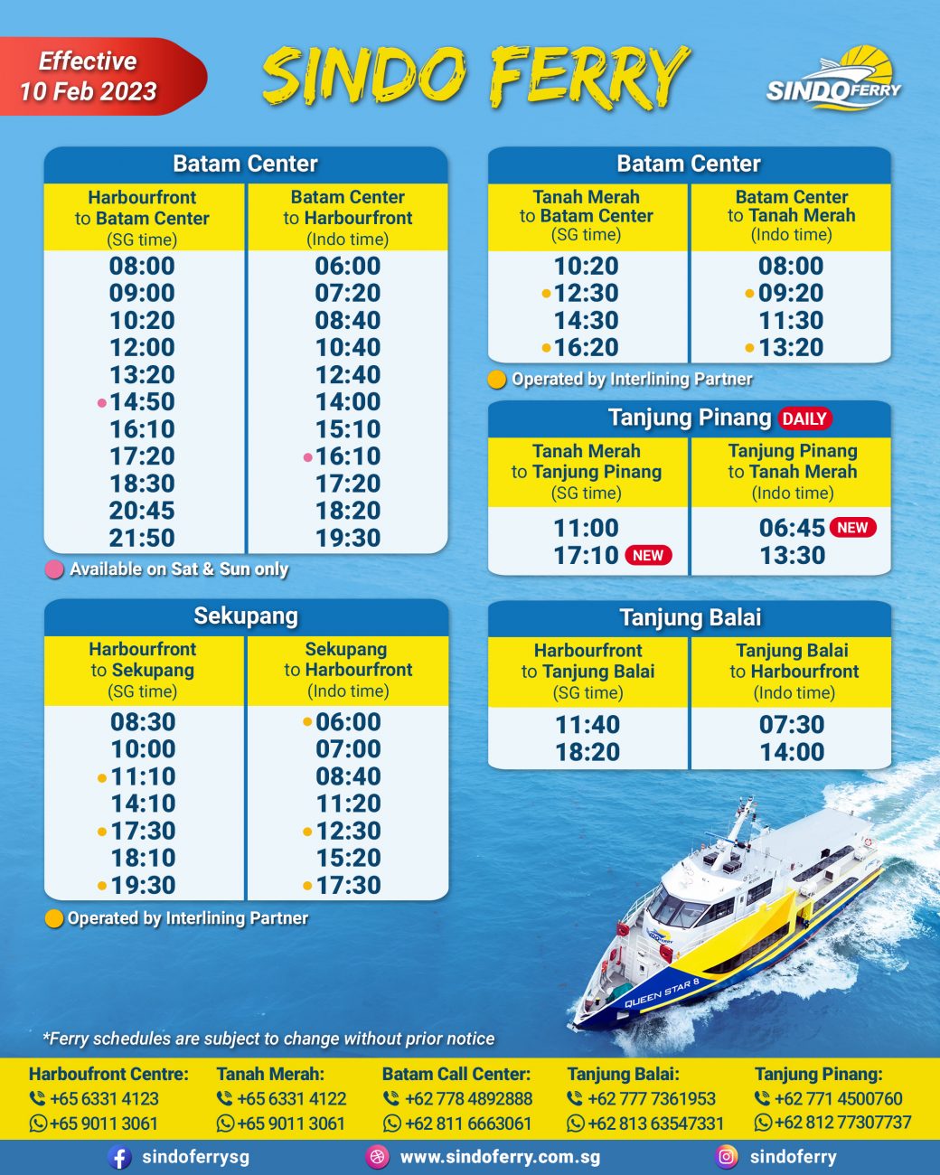 (E-Voucher) Batam Ferry ticket by Sindo Ferry - Flamingo Travel