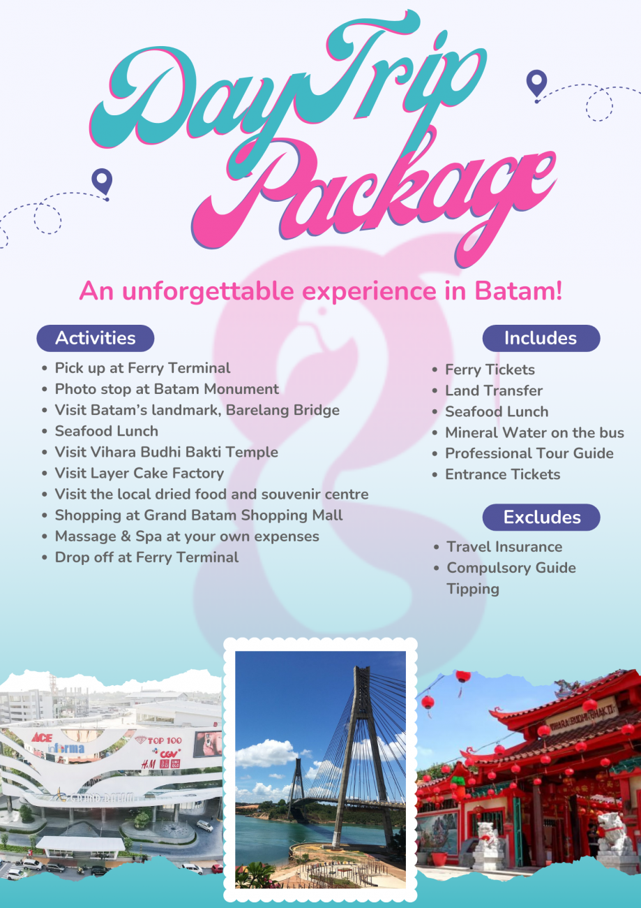 Batam Explorer: All-Inclusive Day Trip - Flamingo Travel